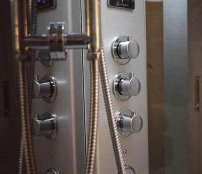 Vidalux Miami 900 Quadrant Steam Shower Cabin - Mirror
