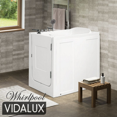 Vidalux Pennington Whirlpool & Airspa Compact Easy Access Walk-In Bath ...