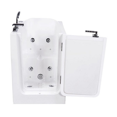 Vidalux Pennington Whirlpool & Airspa Compact Easy Access Walk-In Bath - Right Hand