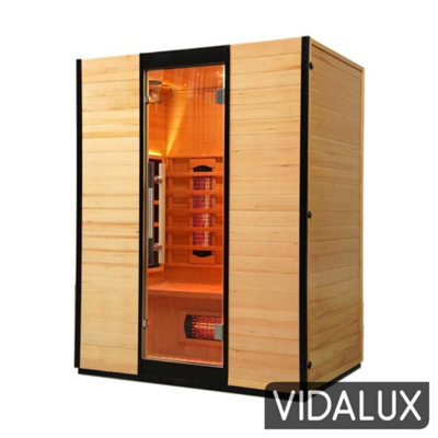 Vidalux Platinum 3 Person Full Spectrum Infrared Sauna With Complete Heat