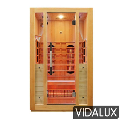 Vidalux Premier 2 Person Full Spectrum Infrared Sauna With Complete Heat