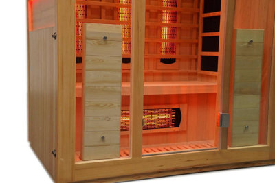 Vidalux Premier 3 Person Full Spectrum Infrared Sauna With Complete Heat