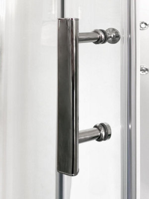 Vidalux Pure 900 Square Hydro Shower Cabin Enclosure - White