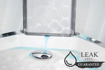 Vidalux Pure E 1200 x 800 Electric Right Shower Cabin-Triton Lux White ...