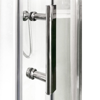 Vidalux Pure E Square 900 x 900 White Electric Shower Cabin-Triton ...