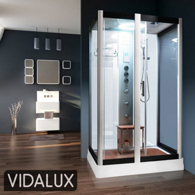 Vidalux Serenity Steam Shower Cabin - White