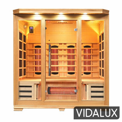 Vidalux Solara 4 Person Full Spectrum Infrared Sauna With Complete Heat