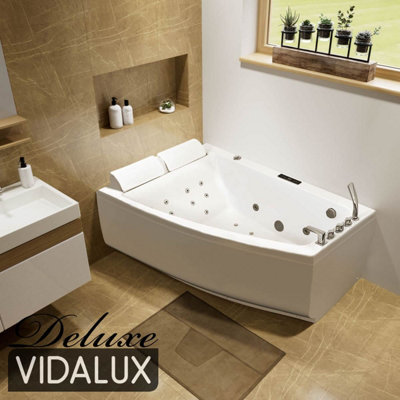 Vidalux WB61 Left DELUXE 1800 x 1200 Twin Corner Corner Whirlpool ...