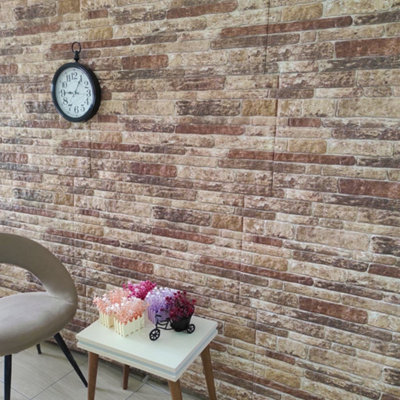 Vidaxl 3d Wall Panels With Multicolour Brick Design 10 Pcs Eps
