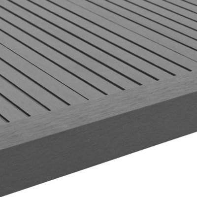 vidaXL 5 pcs Decking Angle Trims WPC 170 cm Grey