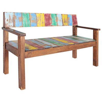 Vidaxl Bench 115 Cm Solid Reclaimed Wood Bench