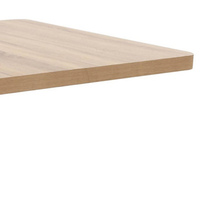 Vidaxl Bistro Table Light Brown 80x80 Cm Mdf