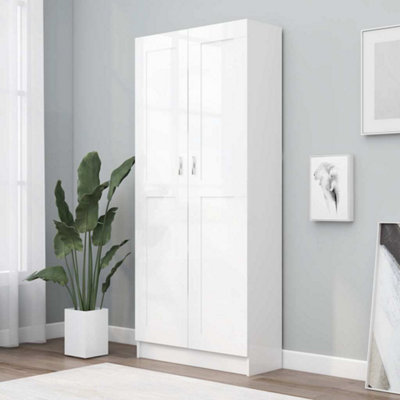 Vidaxl Book Cabinet White 82.5x30.5x185.5 Cm Engineered Wood Book Cabinets