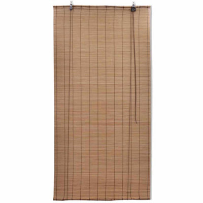 vidaXL Brown Bamboo Roller Blinds 80 x 160 cm