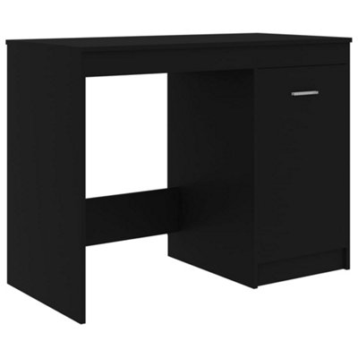 Vidaxl Desk Black 100x50x76 Cm Engineered Wood Desks