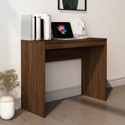 Vidaxl Desk Brown Oak 90x40x72 Cm Engineered Wood Desks