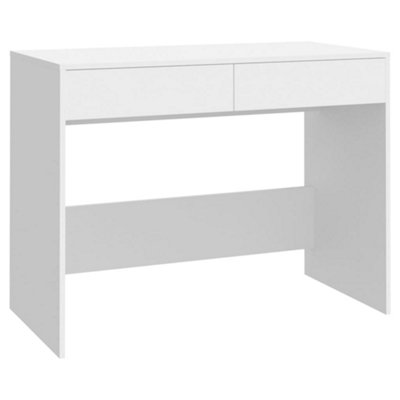 Vidaxl Desk White 101x50x76.5 Cm Engineered Wood Desks