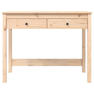 vidaXL Desk with Drawers 100x50x78 cm Solid Wood Pine