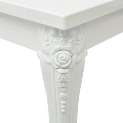 Vidaxl Dining Table 116x66x76 Cm High Gloss White High Gloss Dining Tables