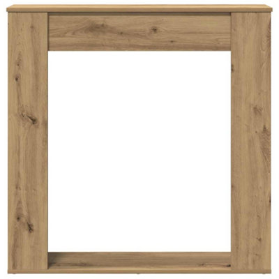 Vidaxl Fireplace Surround Artisan Oak 100x20x100 Cm Engineered Wood