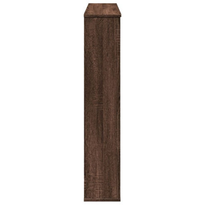 Vidaxl Fireplace Surround Brown Oak 100x20x100 Cm Engineered Wood