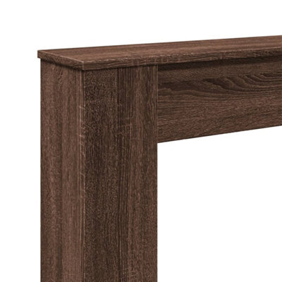 Vidaxl Fireplace Surround Brown Oak 100x20x100 Cm Engineered Wood