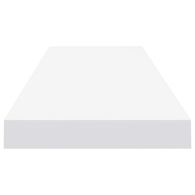 vidaXL Floating Wall Shelves 2 pcs White 90x23.5x3.8 cm MDF