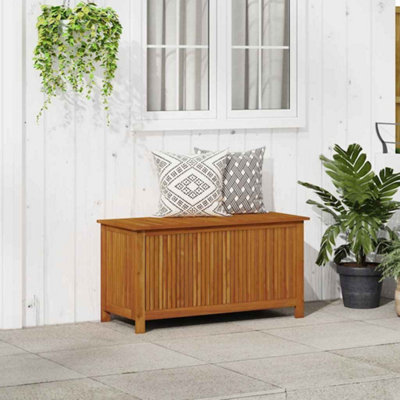 Vidaxl Garden Storage Box 113x50x58 Cm Solid Acacia Wood