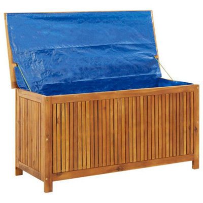 Vidaxl Garden Storage Box 113x50x58 Cm Solid Acacia Wood