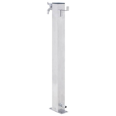 Vidaxl Garden Water Column 40 Cm Stainless Steel Square