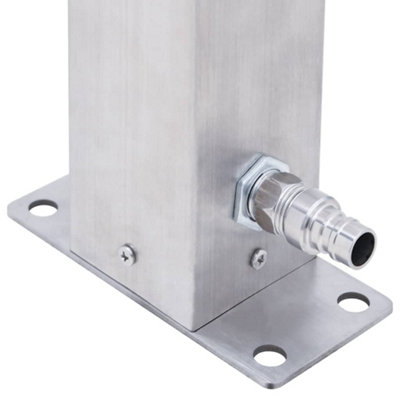 Vidaxl Garden Water Column 40 Cm Stainless Steel Square