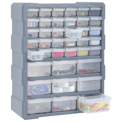 Vidaxl Multi-drawer Organiser With 39 Drawers 38x16x47 Cm Multi-drawer ...