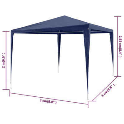 Vidaxl Partytent 3x3 Blue Party Tents