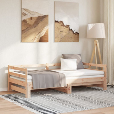 Vidaxl Pull-out Day Bed Without Mattress 2x(90x200)cm Day Beds