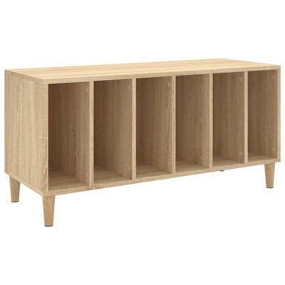 Vidaxl Record Cabinet Sonoma Oak 100x38x48 Cm Engineered Wood