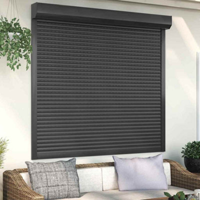 vidaXL Roller Shutter Aluminium 160x150 cm Anthracite