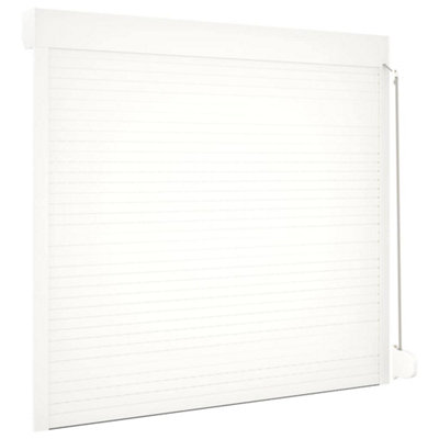 vidaXL Roller Shutter Aluminium 160x150 cm White