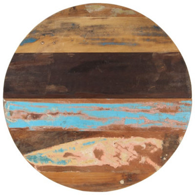 Vidaxl Round Table Top 80 Cm 25-27 Mm Solid Reclaimed Wood
