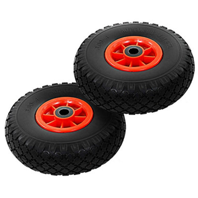 Vidaxl Sack Truck Wheels 2 Pcs Solid Pu 3.00-4 (260x85) Sack Truck Wheels