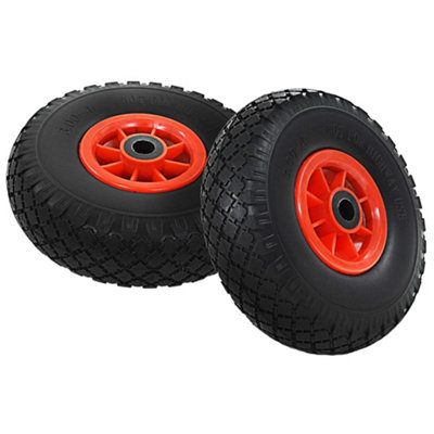 Vidaxl Sack Truck Wheels 2 Pcs Solid Pu 3.00-4 (260x85) Sack Truck Wheels