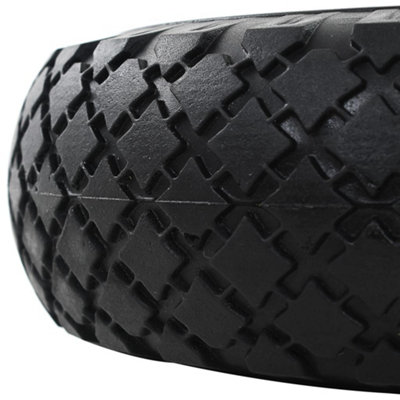 Vidaxl Sack Truck Wheels 2 Pcs Solid Pu 3.00-4 (260x85) Sack Truck Wheels