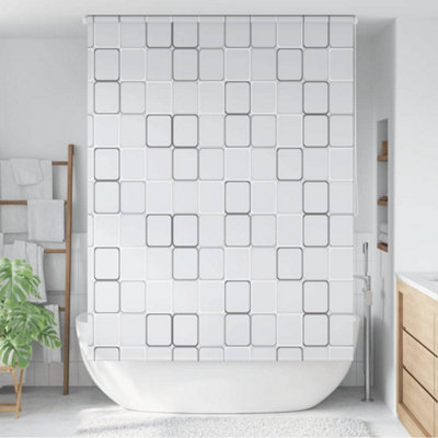 Vidaxl Shower Roller Blind 160x240 Cm Square Shower Roller Blinds