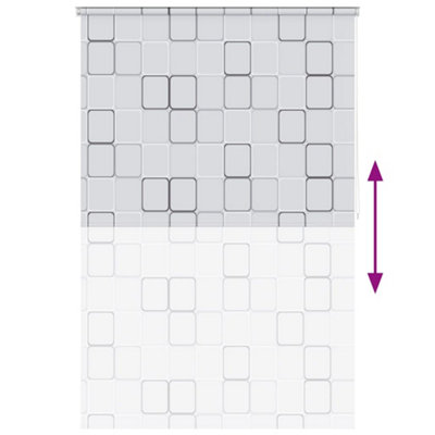 Vidaxl Shower Roller Blind 160x240 Cm Square Shower Roller Blinds