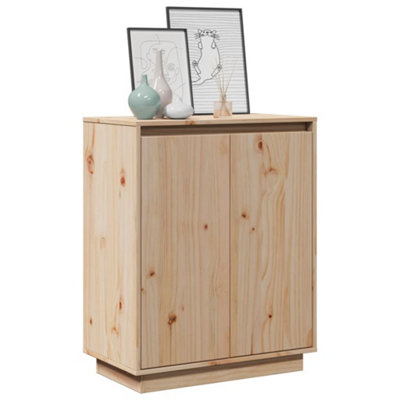 Vidaxl Sideboard 60x34x75 Cm Solid Wood Pine