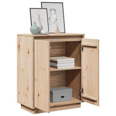 Vidaxl Sideboard 60x34x75 Cm Solid Wood Pine