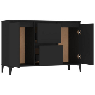 Vidaxl Sideboard Black 102x35x70 Cm Engineered Wood