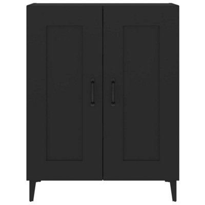 vidaXL Sideboard Black 69.5x34x90 cm Engineered Wood