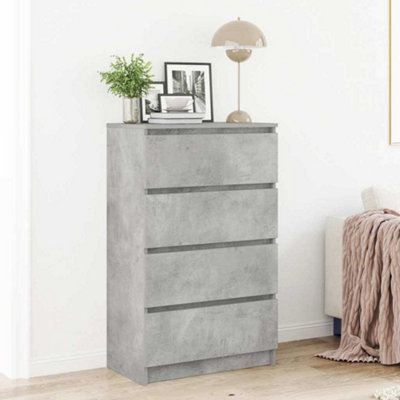 Vidaxl Sideboard Concrete Grey 60x35x98.5 Cm Engineered Wood Sideboards