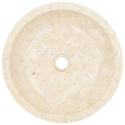 Vidaxl Sink 40x12 Cm Marble Cream Sinks