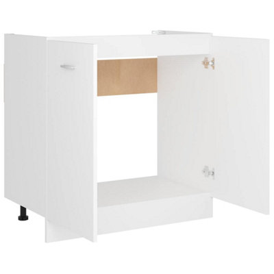 Vidaxl Sink Bottom Cabinet Lyon White 80x46x81.5 Cm Engineered Wood